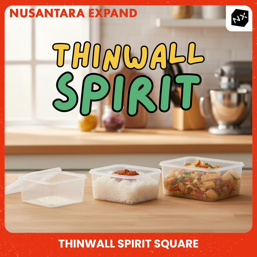 Jual Thinwall Spirit Square 2000ml & 3000ml (25 Pcs/Slop) | Shopee ...