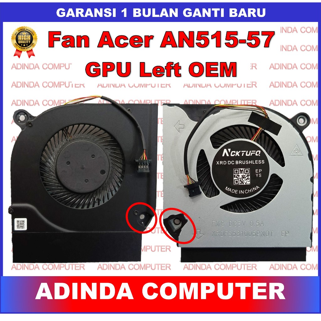 Jual Fan Acer Nitro 5 AN515-57 AN515-44 AN515-45 AN515-55 AN515-56 ...