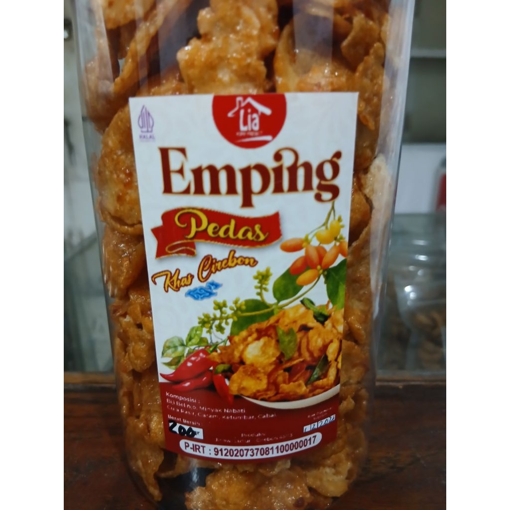 Jual emping khas cirebon rasa pedas manis. | Shopee Indonesia