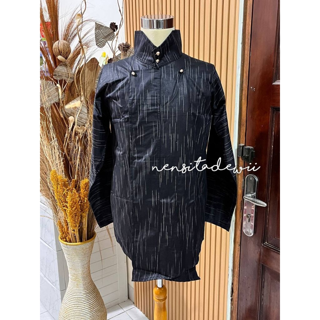 Jual [Premium] Surjan Lurik Modern, Motif Lidi - Baju Surjan / Baju Jawa Lurik Alusan | Shopee ...