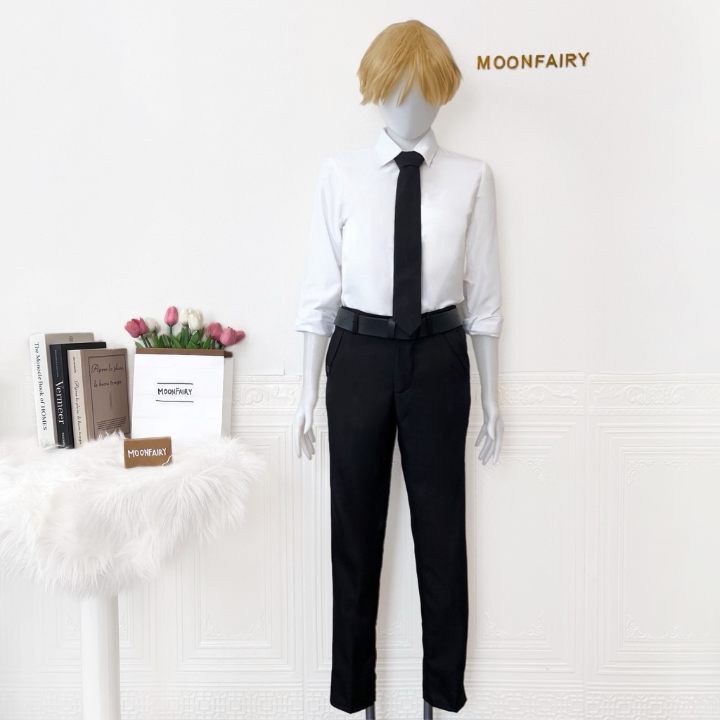 Jual Moonfairy - Ready Stock Chainsaw Man Denji Costume Cosplay Fullset ...