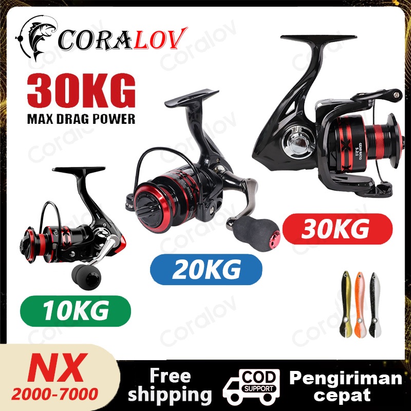 Jual 【Hadiah】Coralov Reel Pancing Metal NX2000-7000 Murah Kuat Power ...