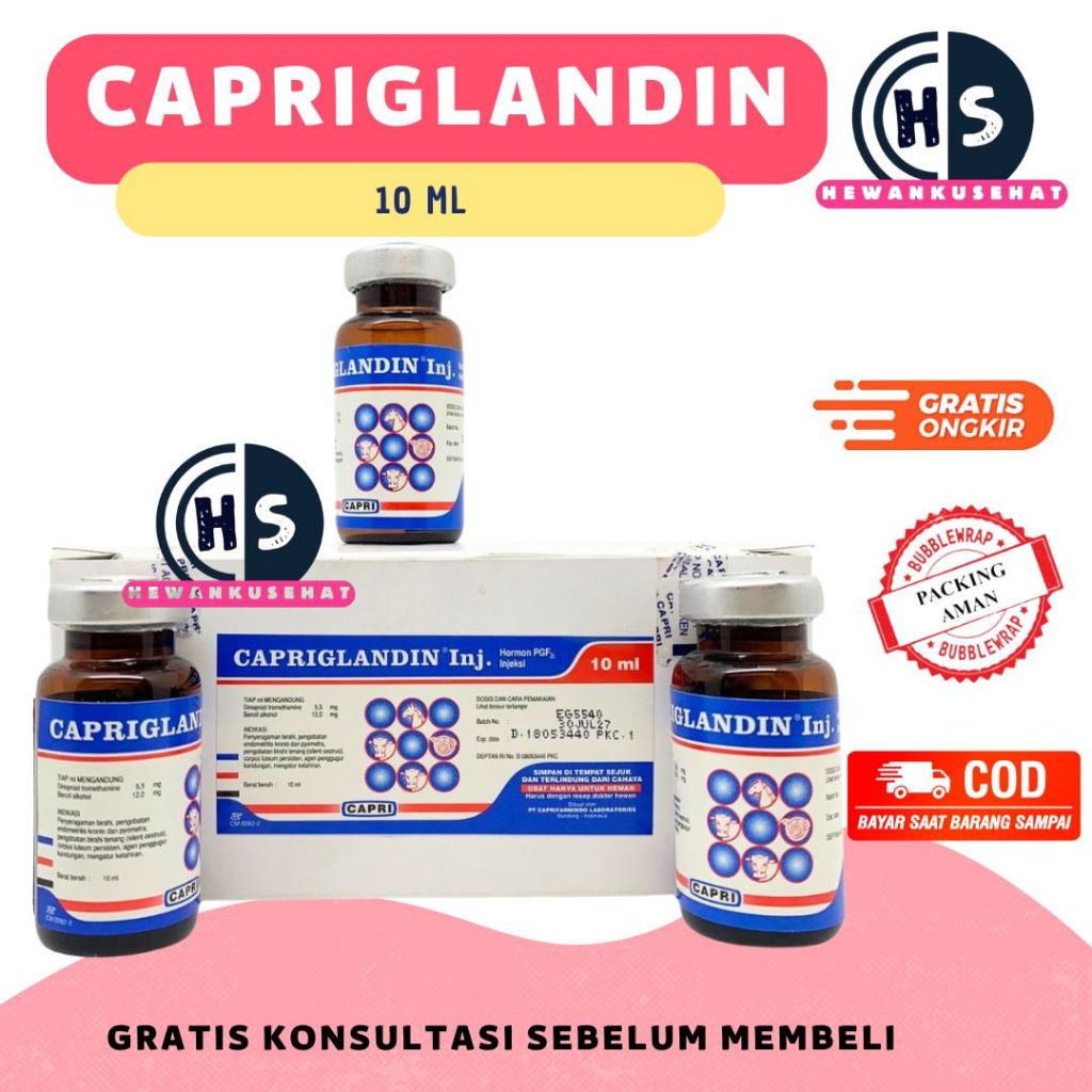 Jual CAPRIGLANDIN 10ml - Obat Birahi Hewan, Hormon Sinkronisasi Estrus ...