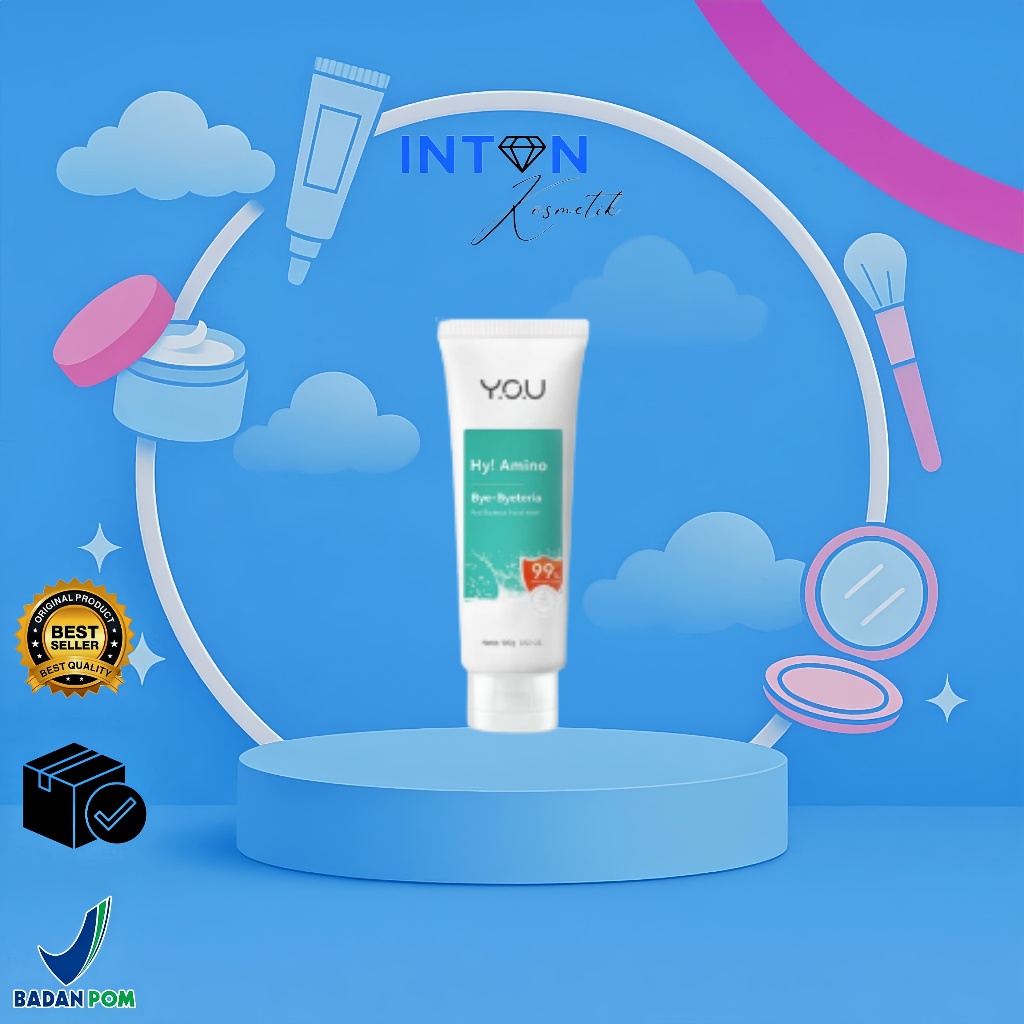 Jual YOU Hy! Amino Bye-Byeteria Anti Bacterial Facial Wash 100gr (Tosca ...