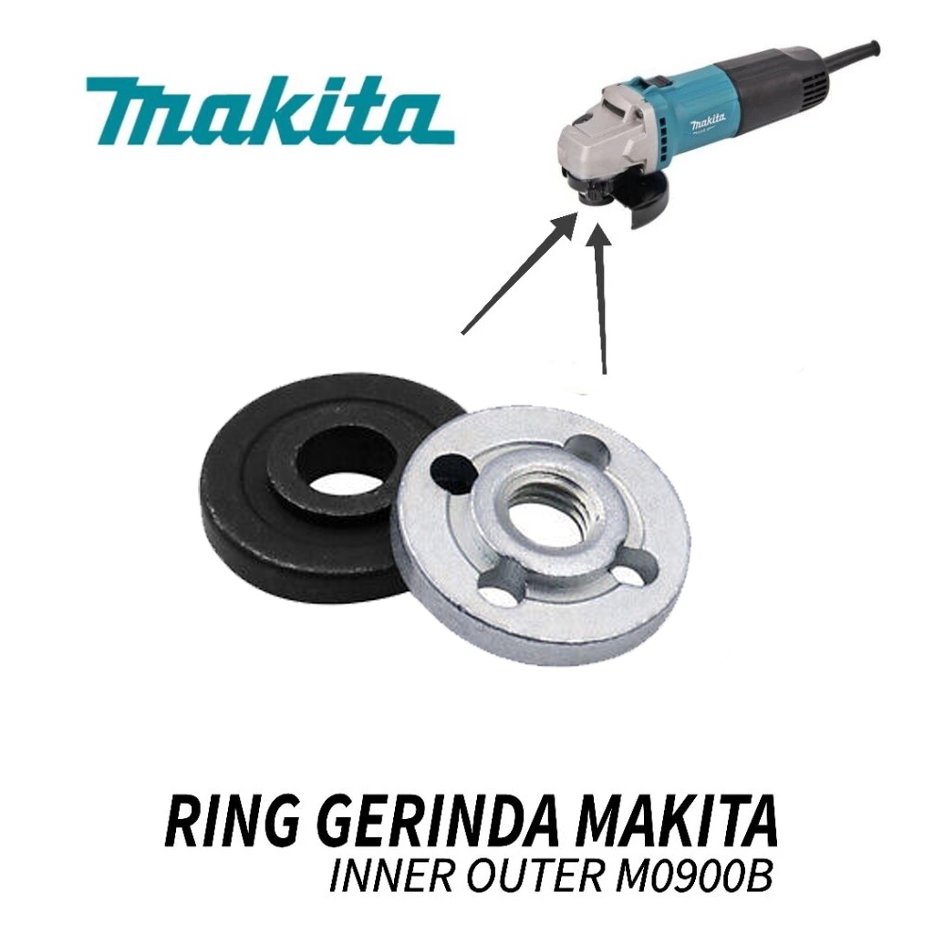 Jual RING MUR GERINDA MAKITA M0900B / LOCK NUT BAUT GRINDA MAKITA M ...