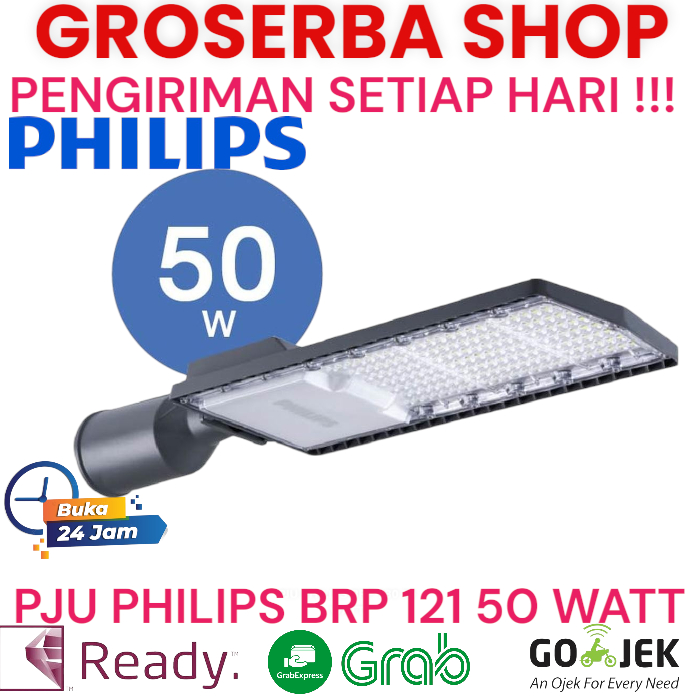 Jual PHILIPS BRP121 50W - LAMPU JALAN PJU PHILIPS BRP 121 50 WATT LED ...