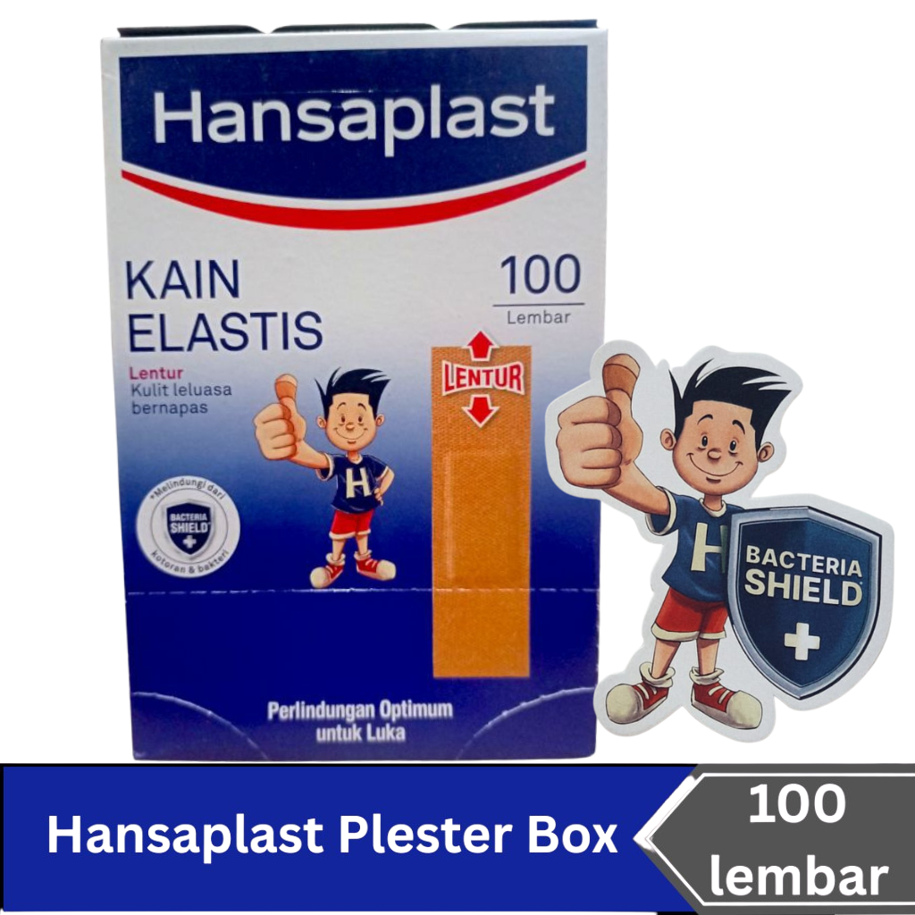 Jual Hansaplast Plaster Isi 100 Lembar Bahan Meregang Merekat kuat ...