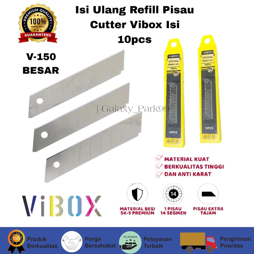 Jual (isi 10mata) Vibox Refill Cutter Blade Isi Ulang Cutter V-150 Mata ...