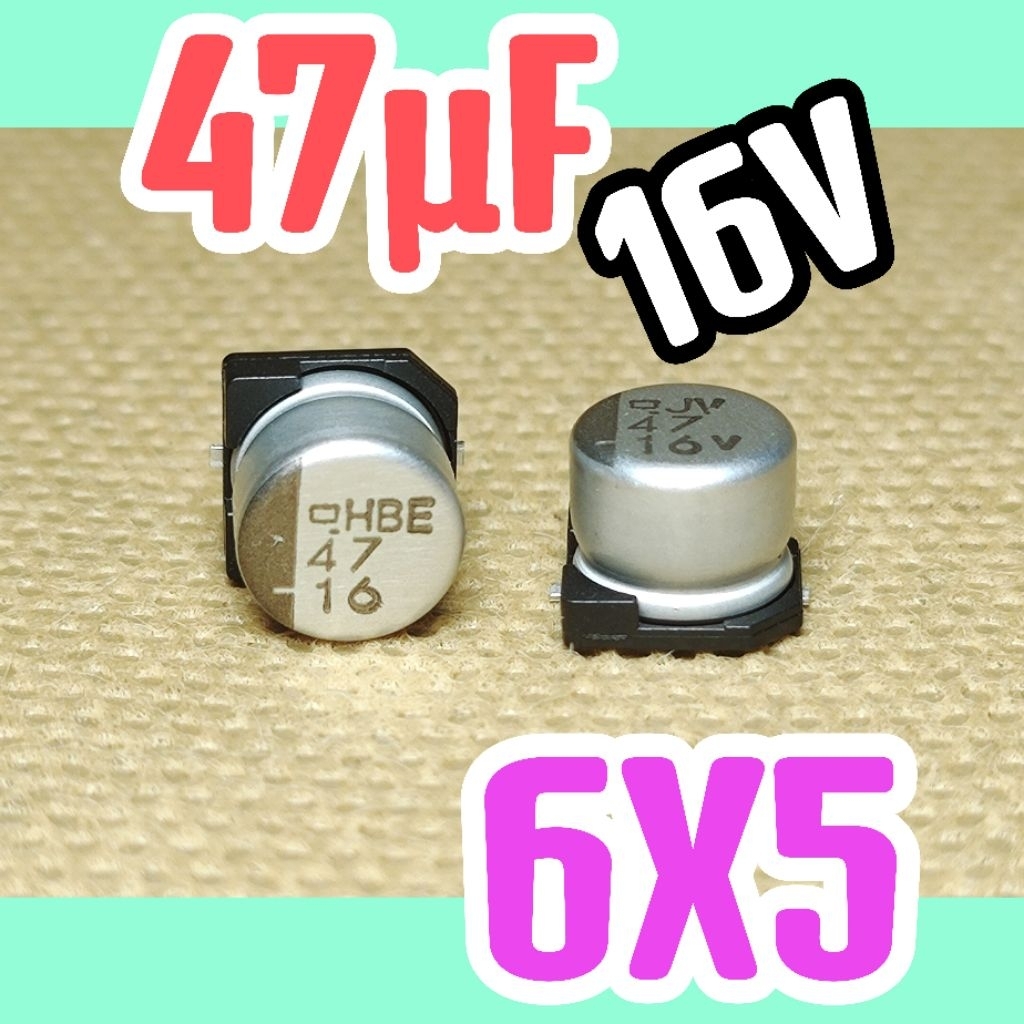 Jual Solid kapasitor capasitor elko elco SMD 16v 47uf 16v 47 uf 16 v 16 ...