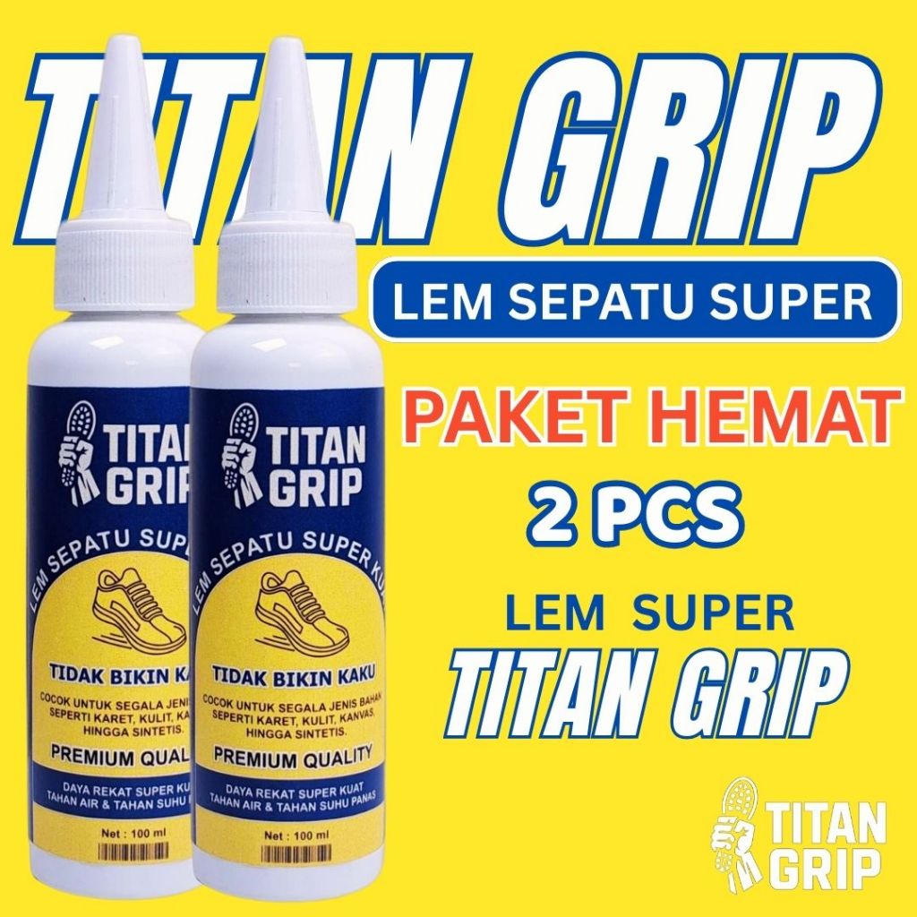 Jual Titan Grip Lem Sepatu Super Kuat Tahan Air | Shopee Indonesia