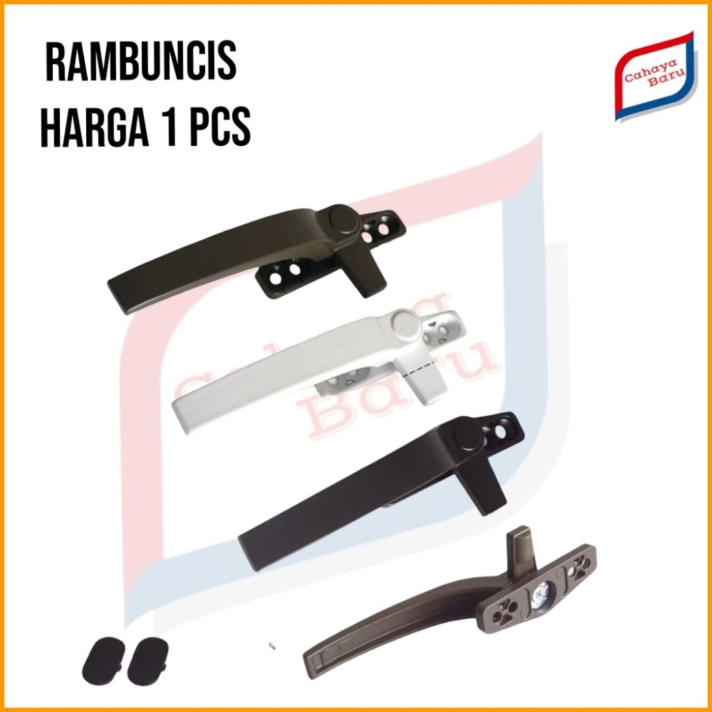 Jual rambuncis aluminium rambuncis jendela aluminium handle pengunci ...