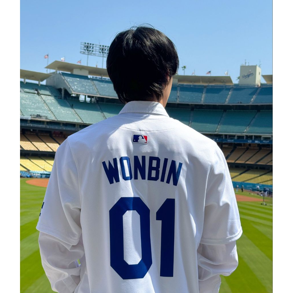 Jual jersey baseball dodgers riize all member free custom | Shopee ...