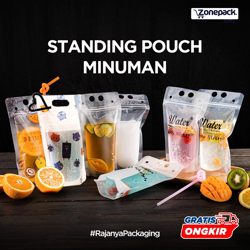 Jual Standing Pouch Minuman 500 ML | Stand Up Drink Bag | Kemasan ...