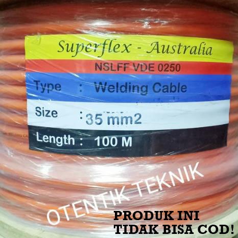 Jual [1 ROLL] KABEL LAS SUPERFLEX 35 MM - 1 ROL WELDING CABLE 35MM ...