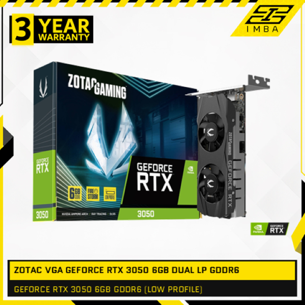 Jual ZOTAC VGA GEFORCE RTX 3050 6GB DUAL LP GDDR6 | Shopee Indonesia