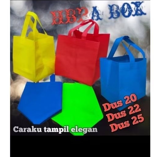 Jual tas kain / tas box / HBPA dus box 20 / HBPA dus box 22 / HBPA dus ...
