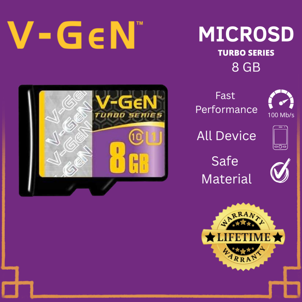 Jual V-GEN Microsd 8GB/16GB/32GB/64GB/128GB Class 10 Speed 100MBps ...