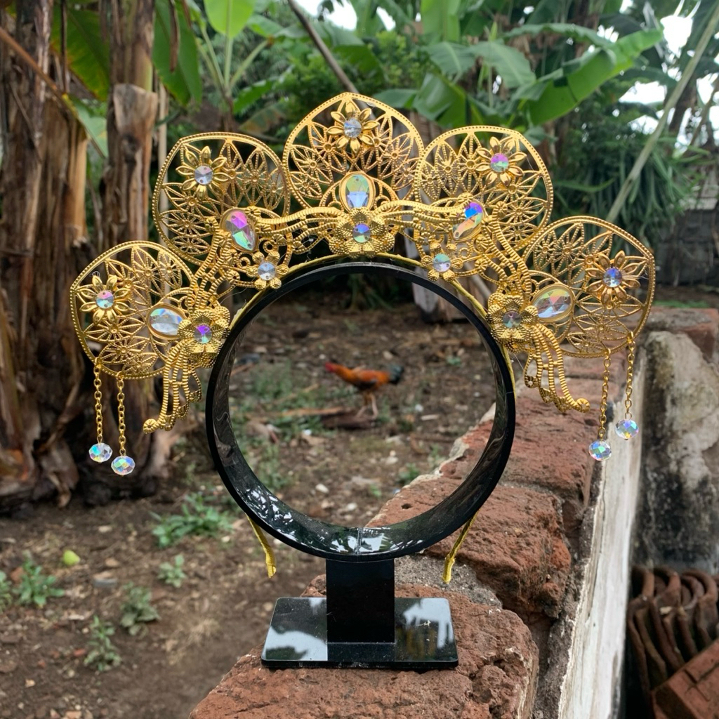 Jual ( bando style 3 ) Mahkota/bando/sunting/tiara/aksesoris/hiasan ...