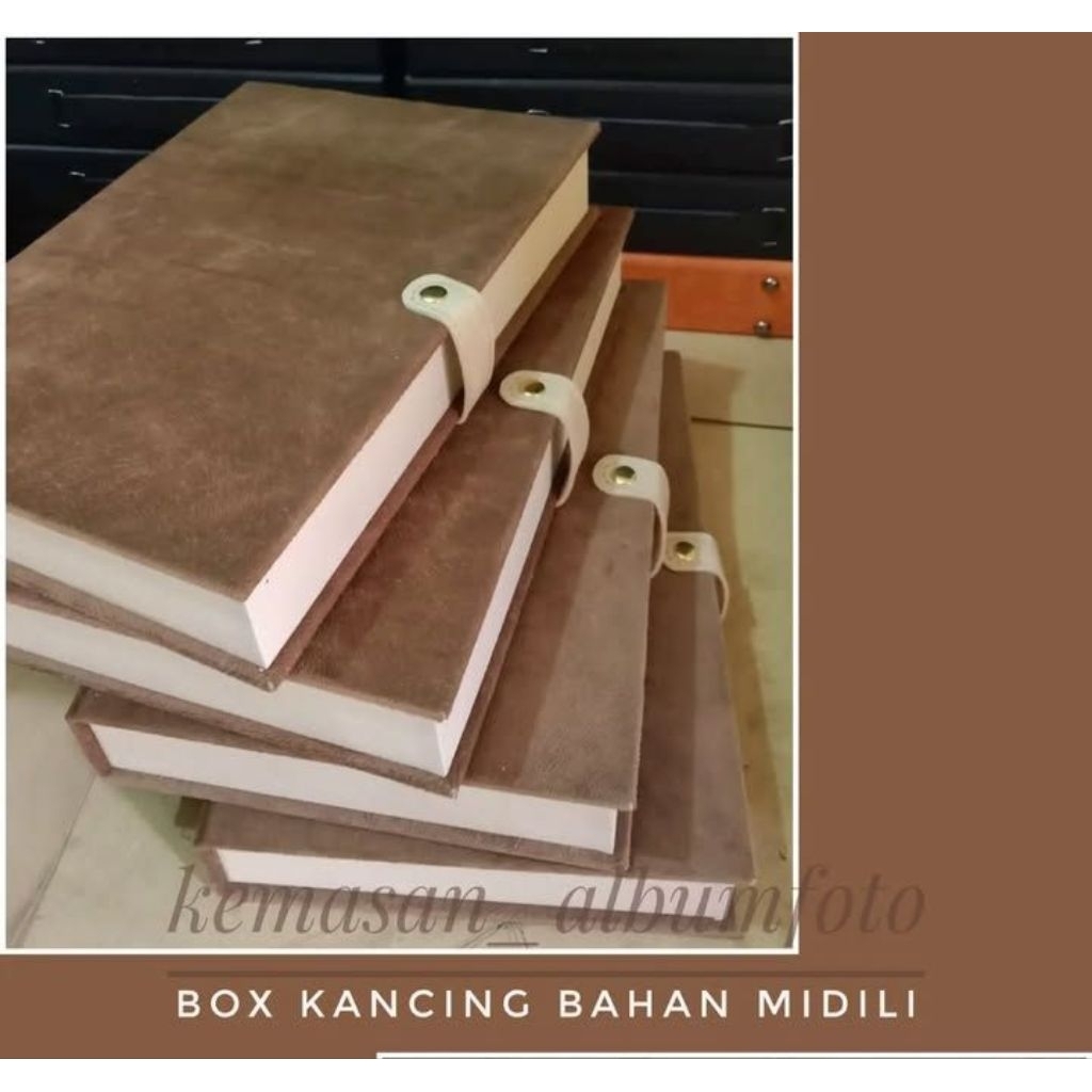 Jual Box album 20x30//model kancing//bahan midili | Shopee Indonesia