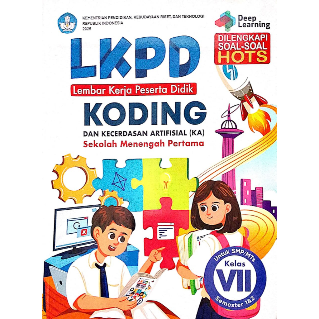 Jual LKPD KODING KELAS 7,8,9 DEEP LEARNING KURIKULUM MERDEKA SMP/MTS FREE KUNCI JAWABAN ...