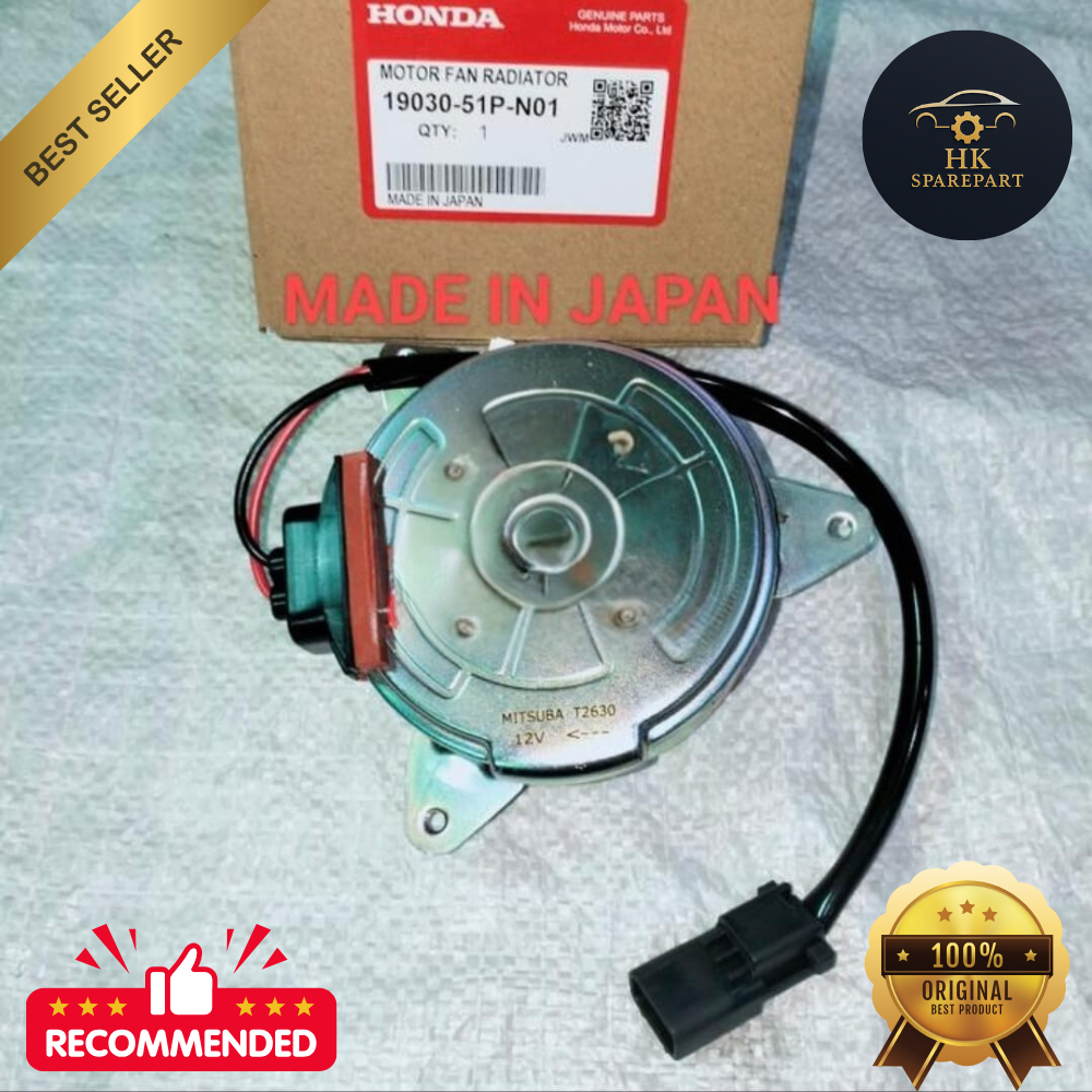Jual MOTOR FAN RADIATOR HONDA HRV 19030-51P-N01 ASLI MITSUBA MADE IN ...