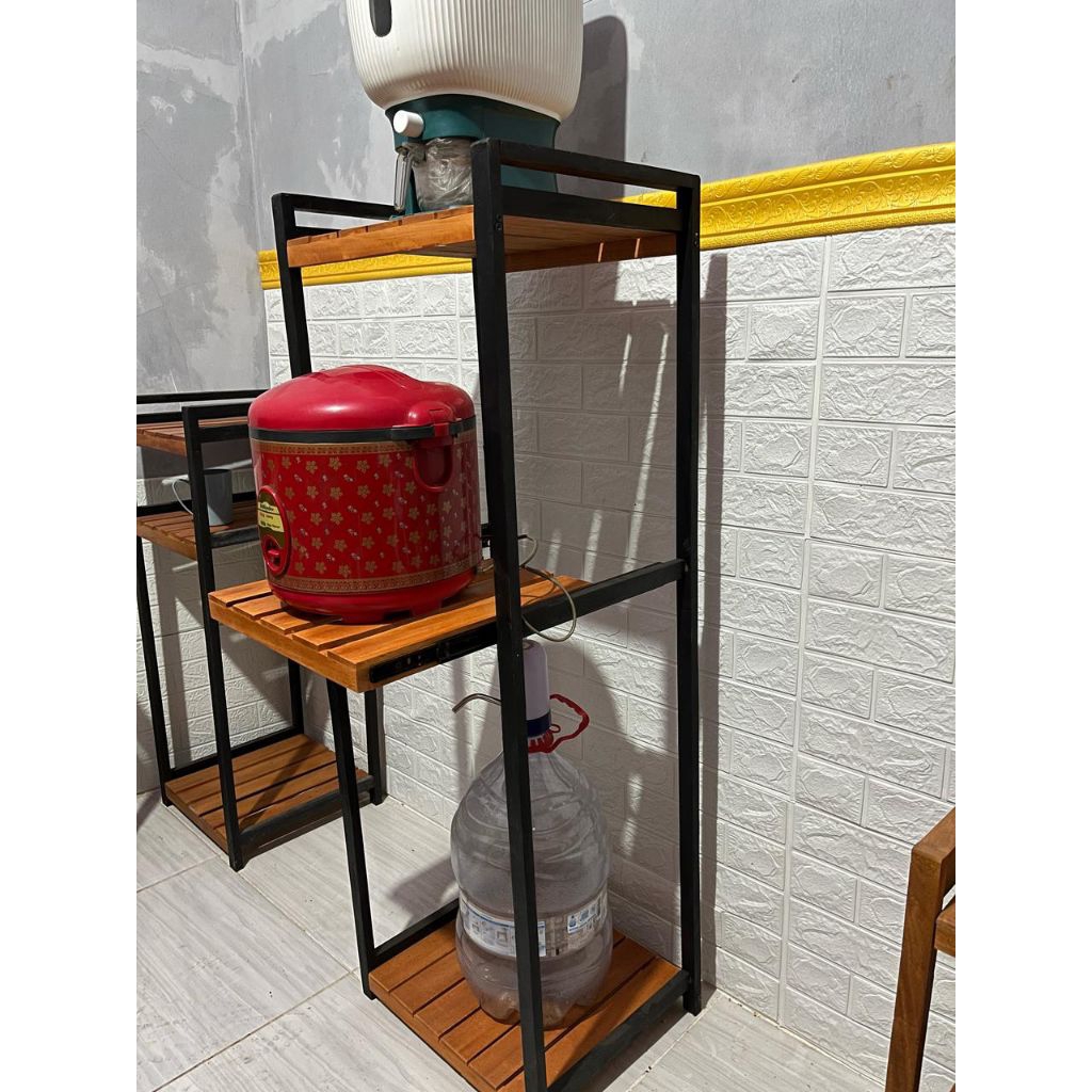 Jual meja galon serbaguna 3 susun sleding | Shopee Indonesia