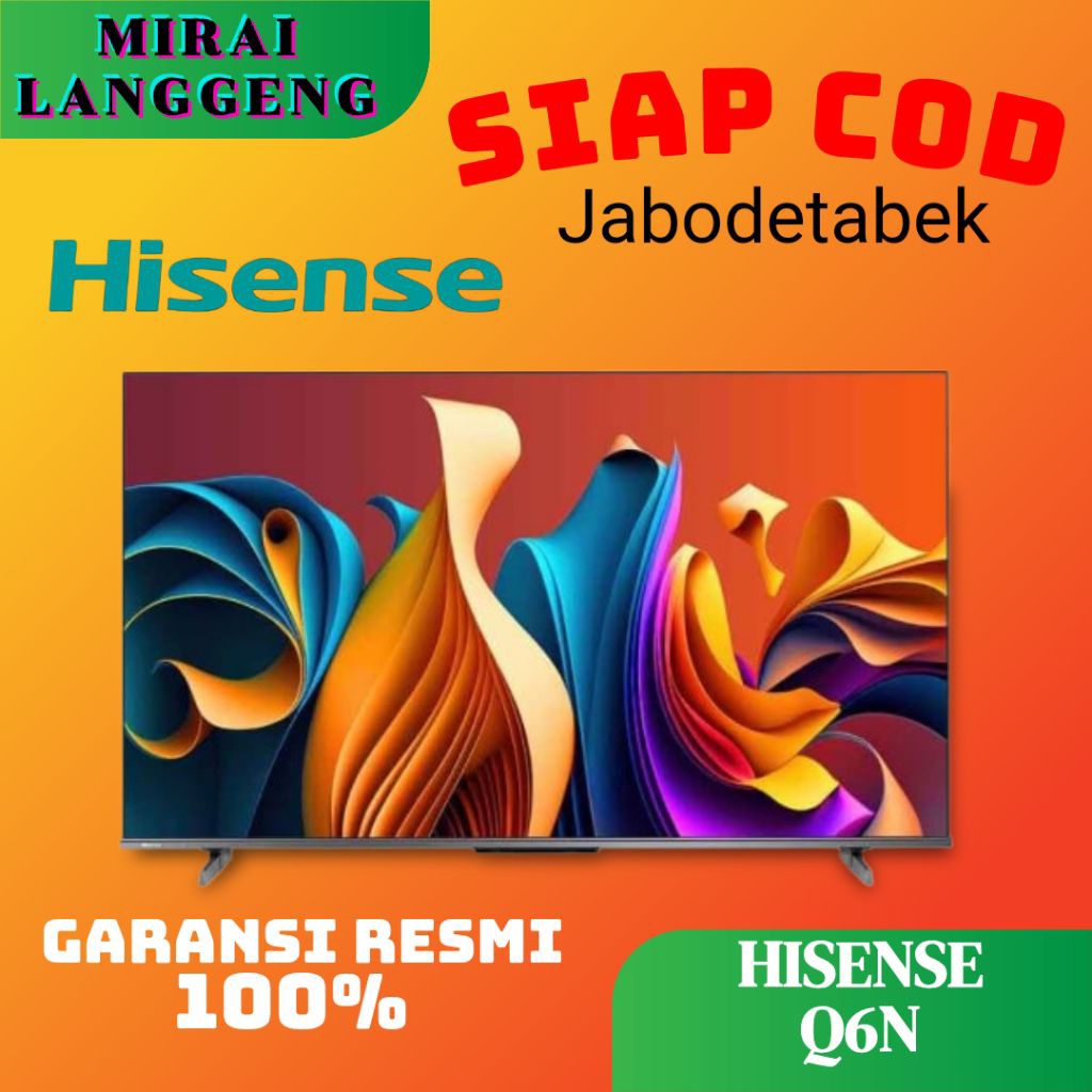 Jual HISENSE 50Q6N 50 Inch QLED UHD/4K Q6N 50Q6N GOOGLE TV | Shopee ...