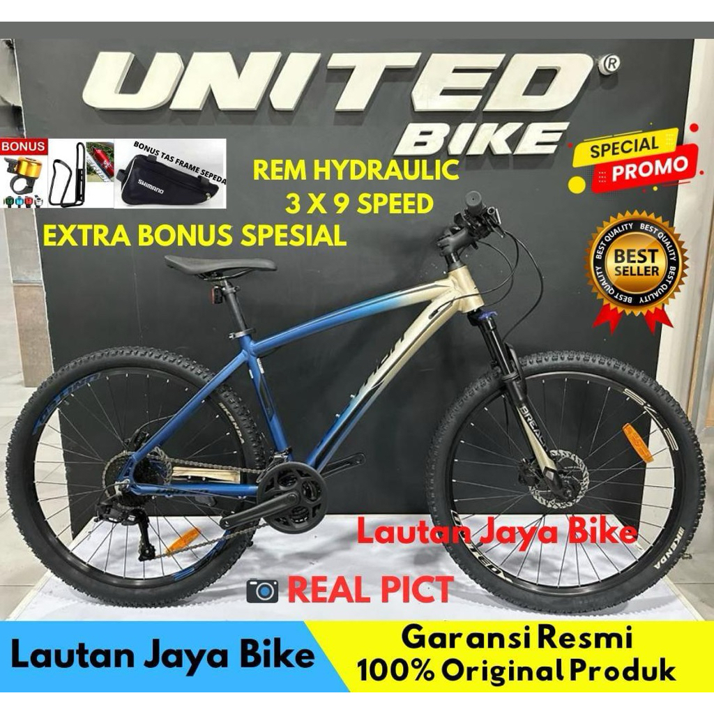 Jual SEPEDA Gunung MTB 27.5 MTB UNITED DETROIT 2.0/2.1 Rem Hydraulic 27 ...