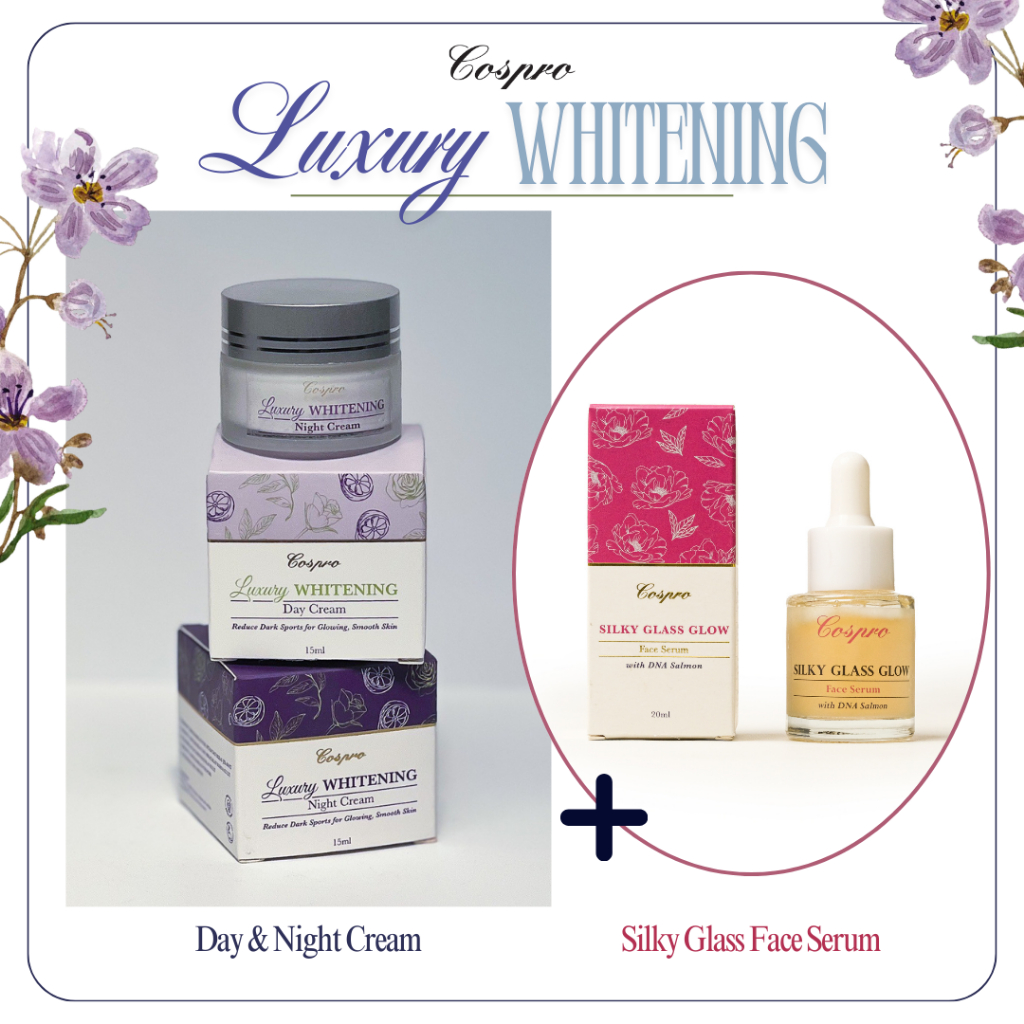Jual Cospro LUXURY Whitening Paket FLEK BASIC 3 Produk Face Serum, Day ...