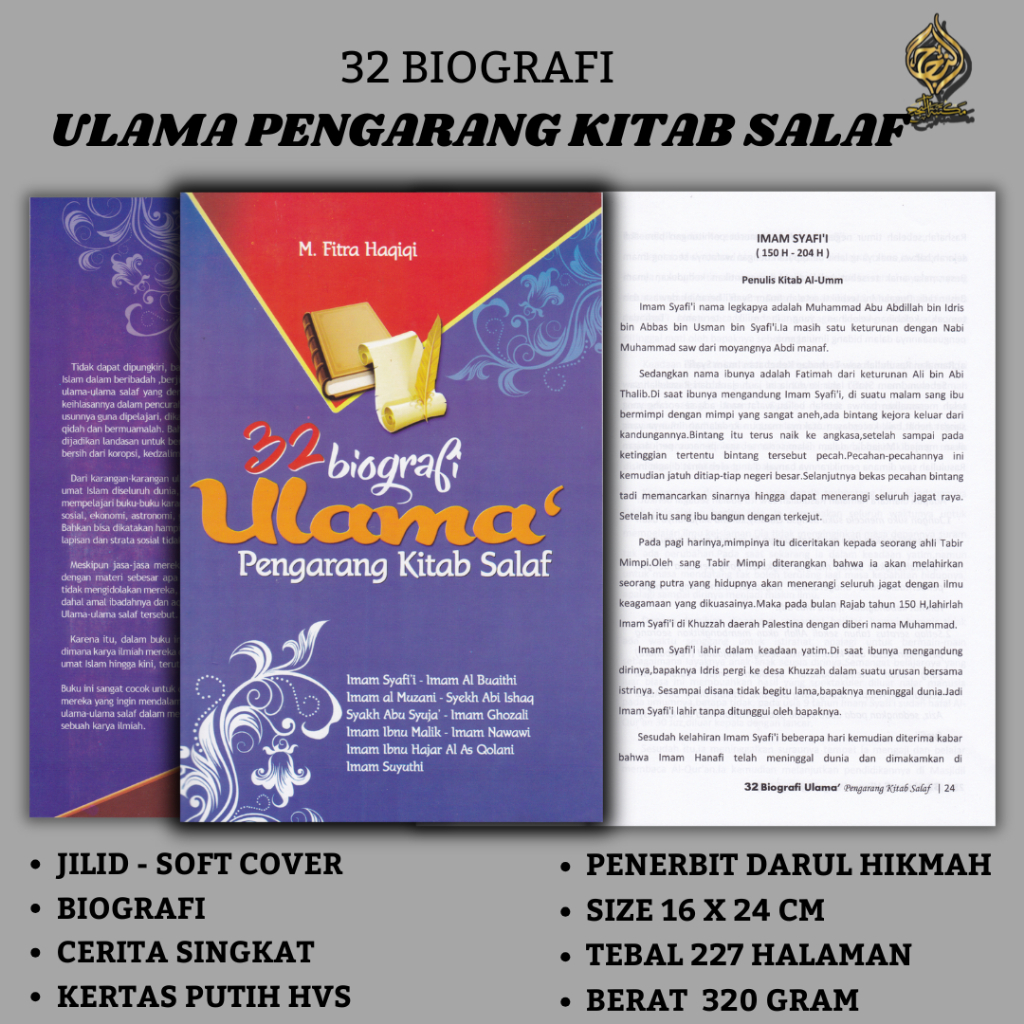 Jual BUKU 32 BIOGRAFI ULAMA PENGARANG KITAB SALAF / BIOGRAFI ULAMA ...