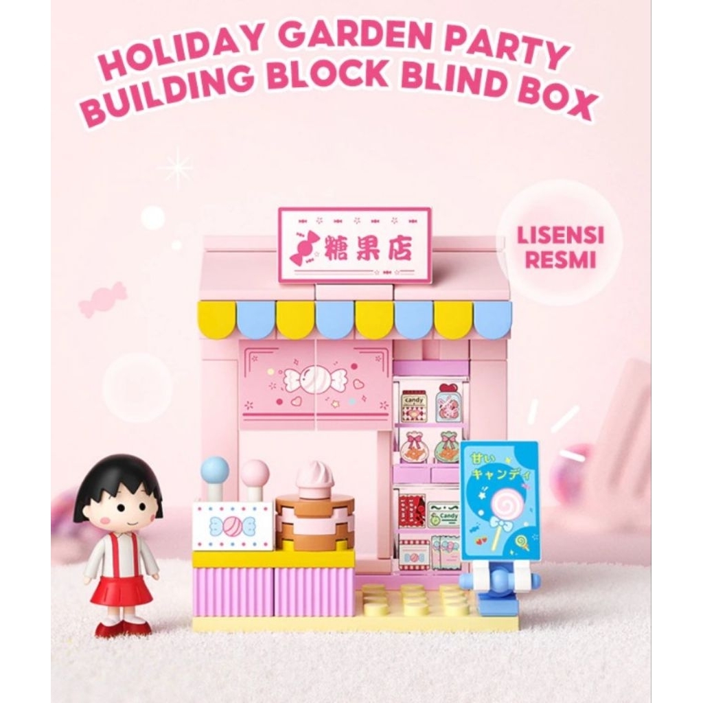 Jual Wekki Brick Block Blind Box Gacha Set Koleksi Figure Chibi Maruko ...