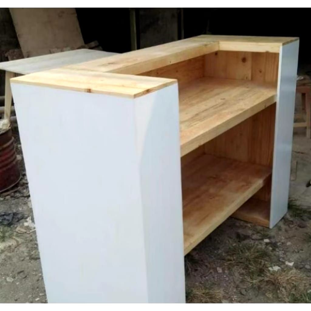 Jual MEJA RESEPSONIS/MEJA KASIR 50X150X110/ MINI BAR CAFE.MEJA KAYU ...