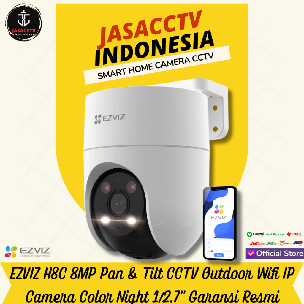 Jual EZVIZ H8C 8MP Pan & Tilt CCTV Outdoor Wifi IP Camera Color Night 1 ...