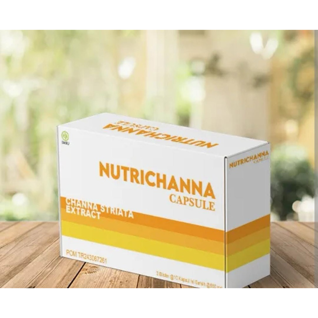 Jual NUTRICHANNA CAPSULE channa striata extract 520mg kapsul ikan gabus ...