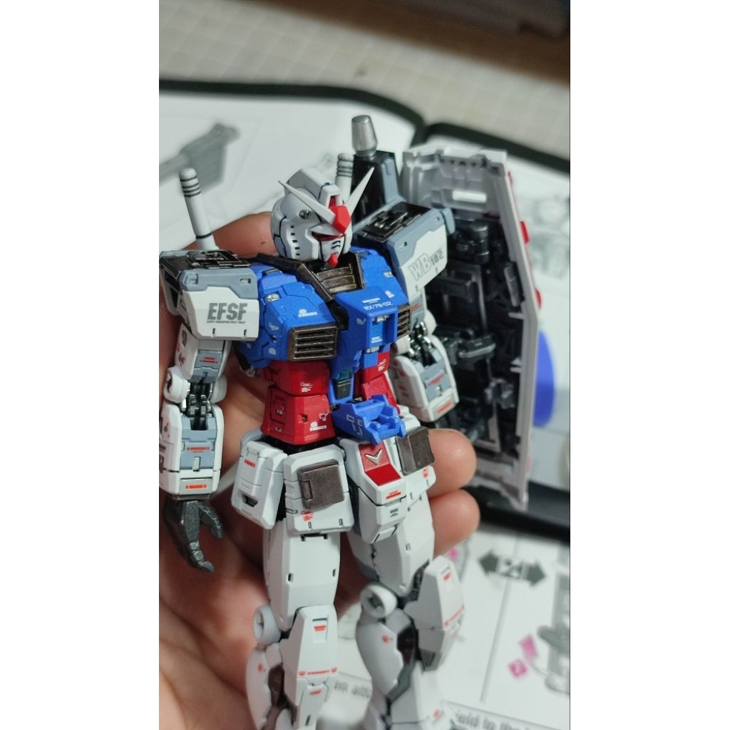Jual RG RX-78-2 Gundam 1/144 Bootleg Changlong Repainted | Shopee Indonesia