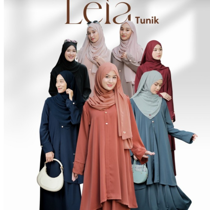 Jual Sheika Hijab || One Set Tunik Leia Anti UV (One set elegan Sakura ...