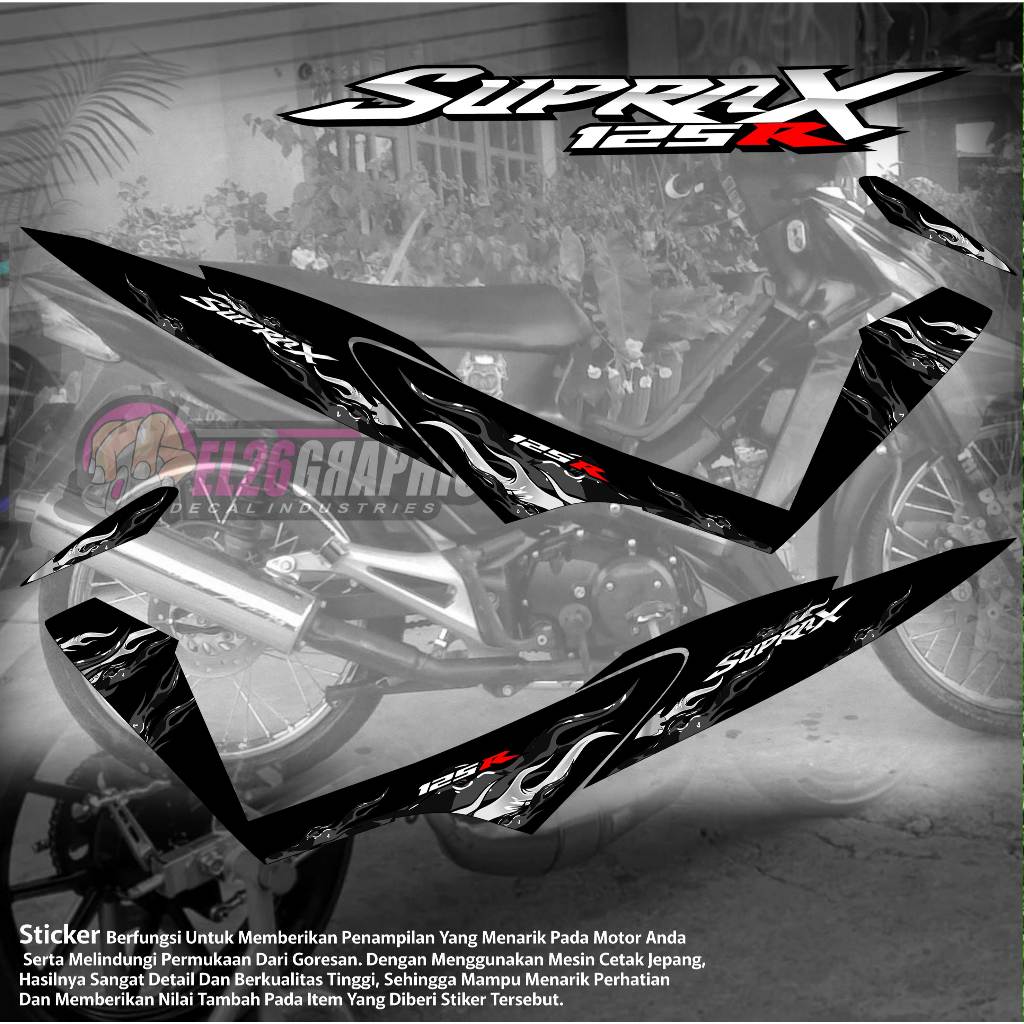 Jual STICKER STRIPING SUPRA X 125 R TERBARU VIRAL !! | Shopee Indonesia