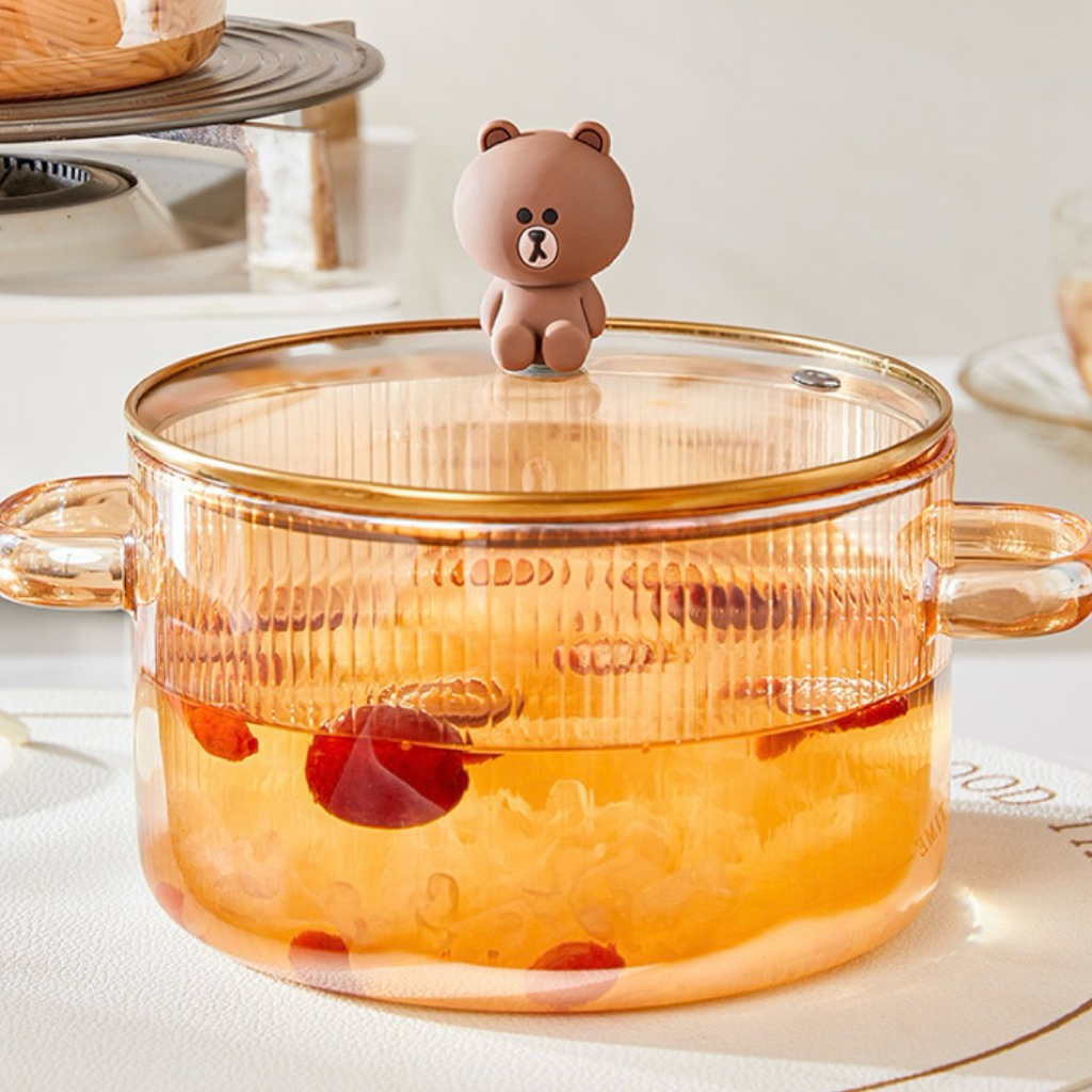 Jual PANCI KACA BROWN LINE FRIENDS PANCI BOROSILICATE GLASS | Shopee ...