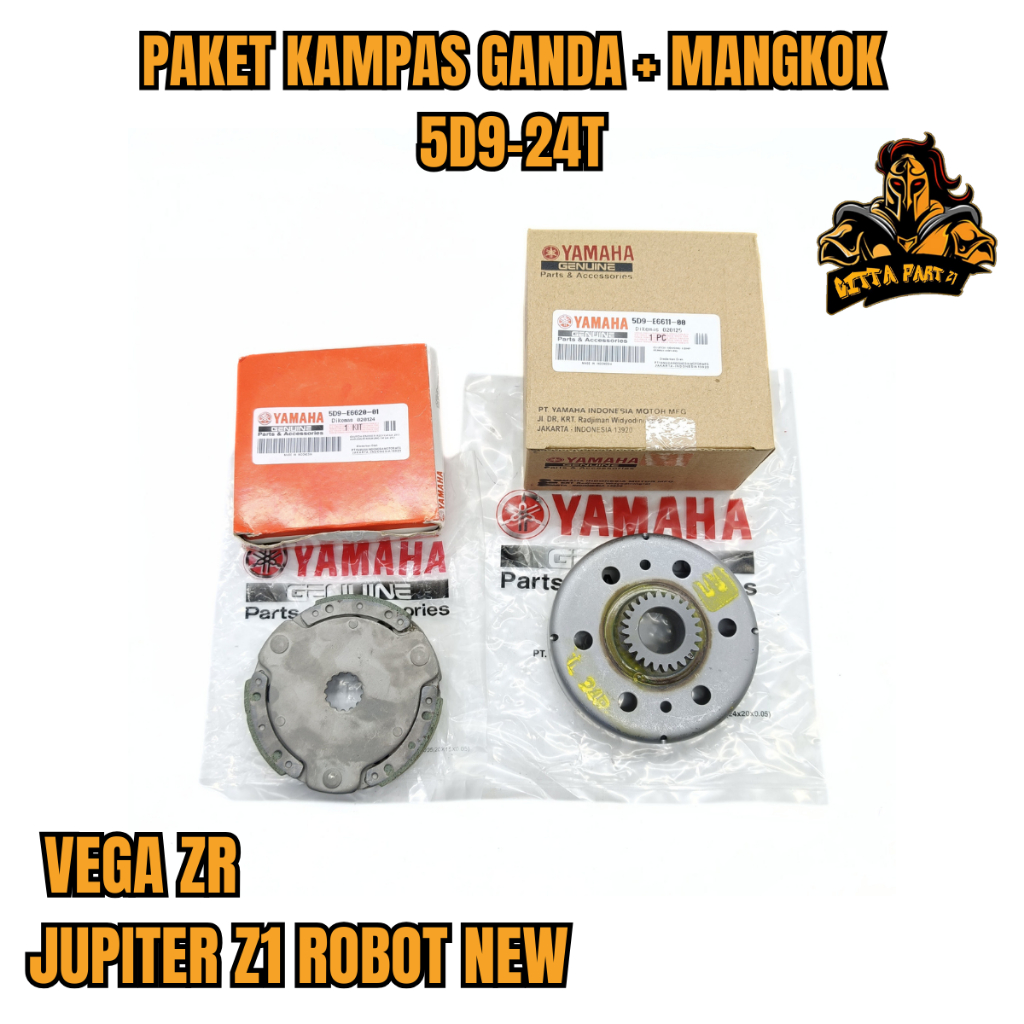 Jual ASLI ORIGINAL PAKET KAMPAS GANDA + MANGKOK YAMAHA YGP 5D9-24T VEGA ZR JUPITER Z1 ROBOT NEW ...