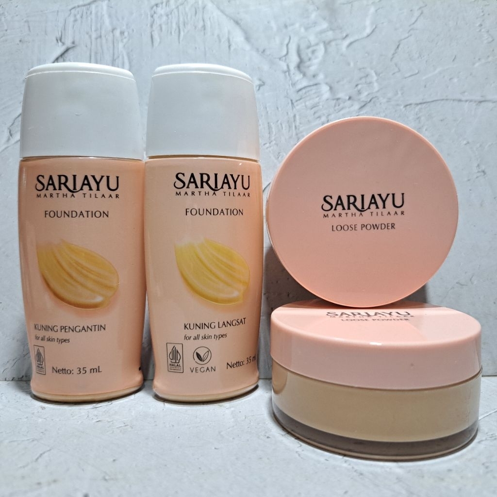 Jual PAKET ISI 2 SARIAYU ) LOOS POWDER TABUR + FOUNDATION ORIGINAL ...