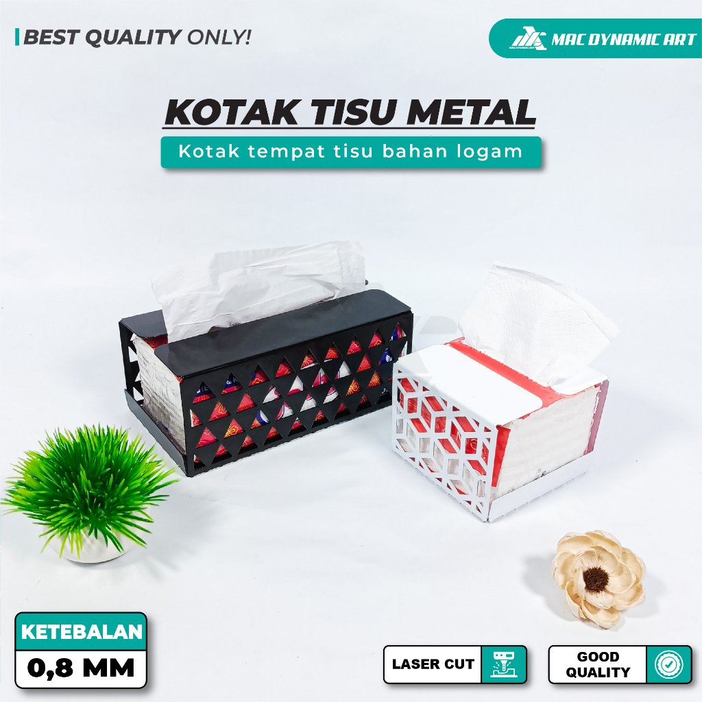 Jual Kotak Tempat Tisu Meja - Box Tissue Metal - Box Organizer Tempat ...