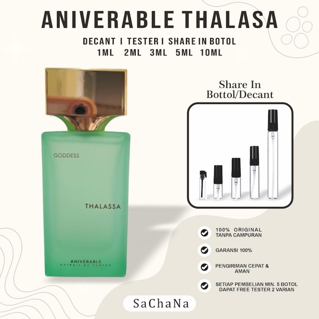 Jual ANIVERABLE THALASA | ORIGINAL DECANT SHARE PERFUME 1/2/3/5/10ml ...