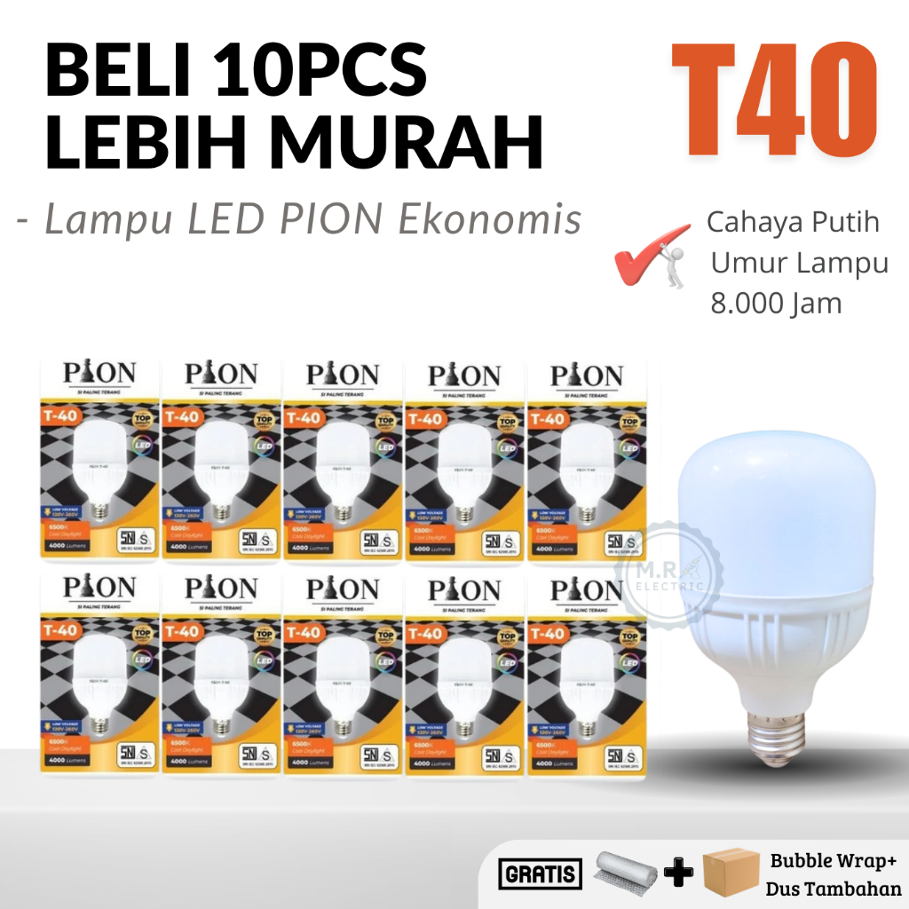 Jual Lampu LED Bohlam PION PAKET 10PCS Cahaya Putih Capsule T5 T10 T15 ...