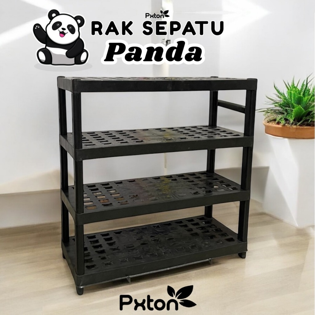 Jual Rak Sepatu Sendal Panda / Rak Sepatu Panda 3 Susun / 4 susun / 5 ...