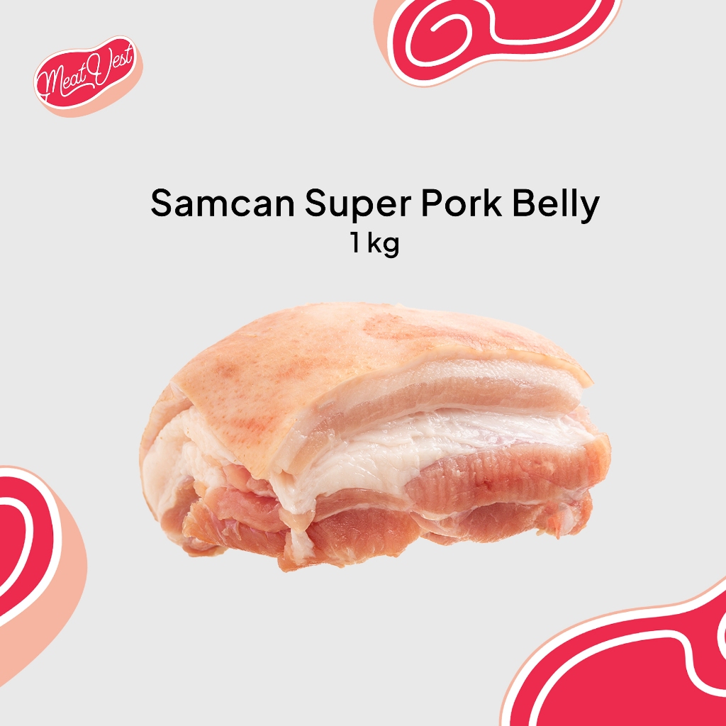 Jual MeatVest - Pork Belly Daging Babi Samcan Fresh 1 Kg | Shopee Indonesia