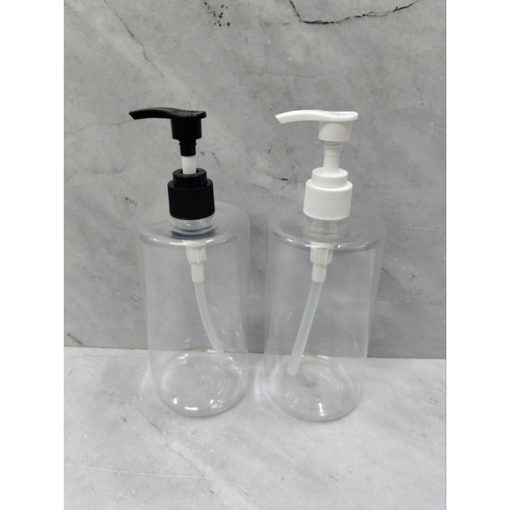 Jual BOTOL SABUN CAIR TRANSPARAN 500ML / BOTOL PUMP PLASTIK | Shopee ...