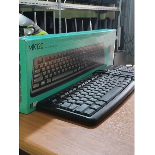 Jual KEYBOARD LOGITECH MK120 USB LIKENEW ADA DUS | Shopee Indonesia