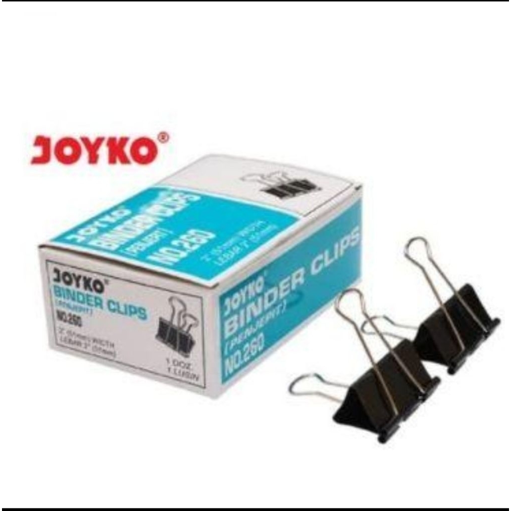 Jual Binder Clip Joyko No 260 Klip Kertas | Shopee Indonesia