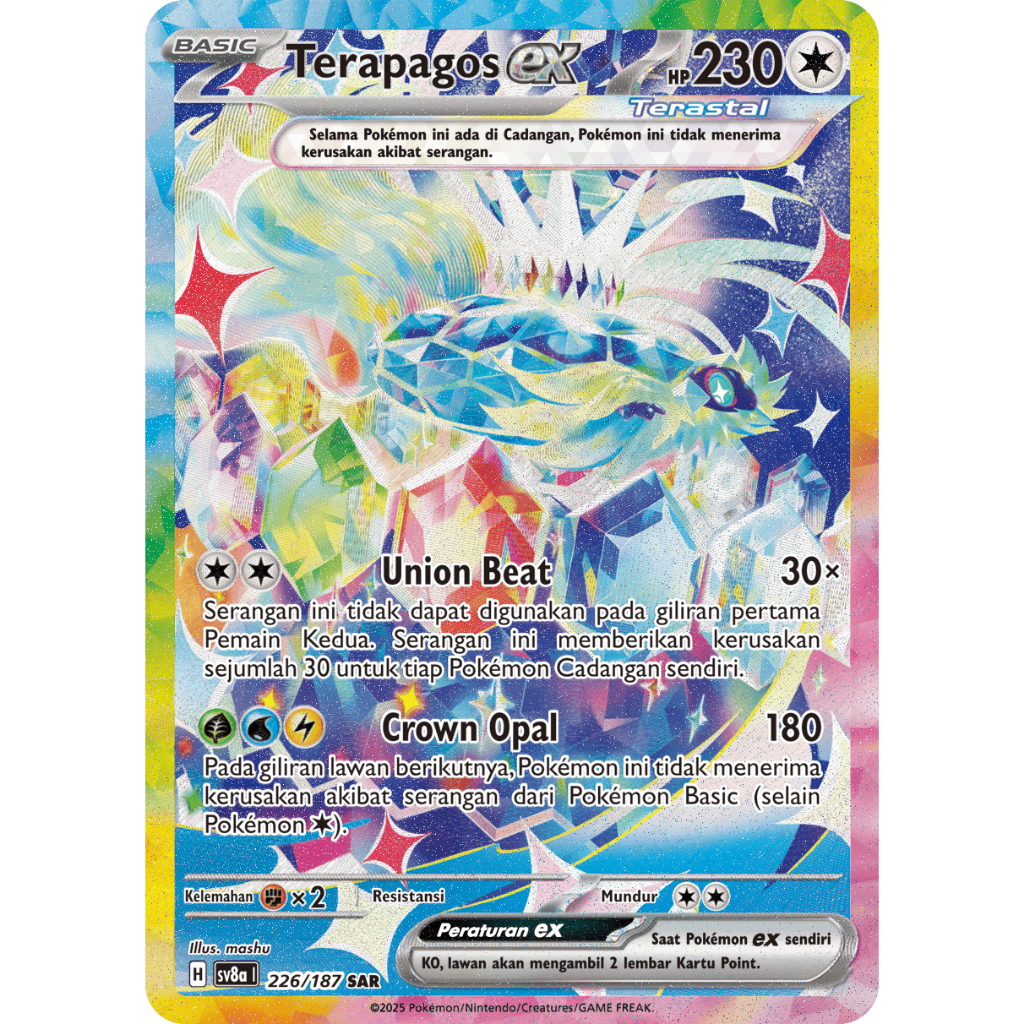 Jual Terapagos ex SAR - Pokemon TCG Indonesia Festival Terastal ex sv8a ...