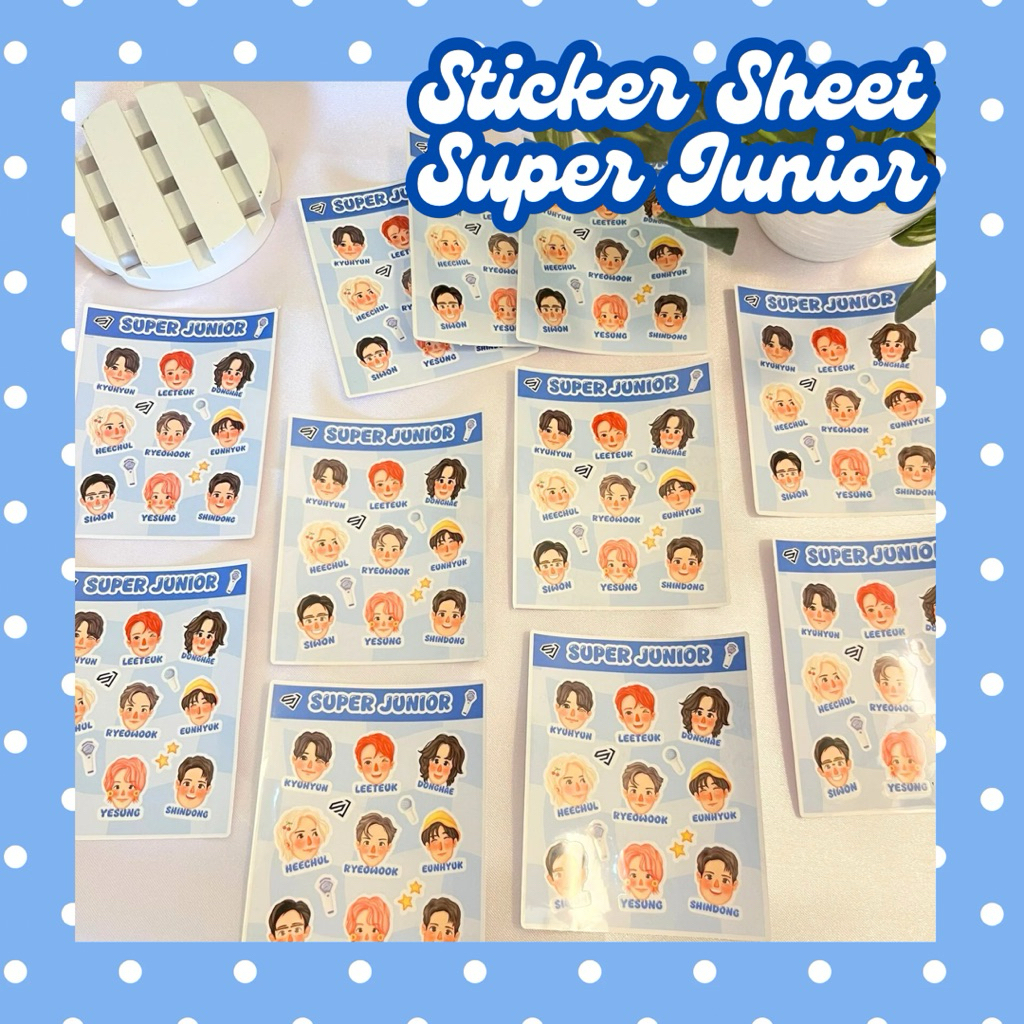 Jual STICKER SHEET SUPER JUNIOR | Shopee Indonesia